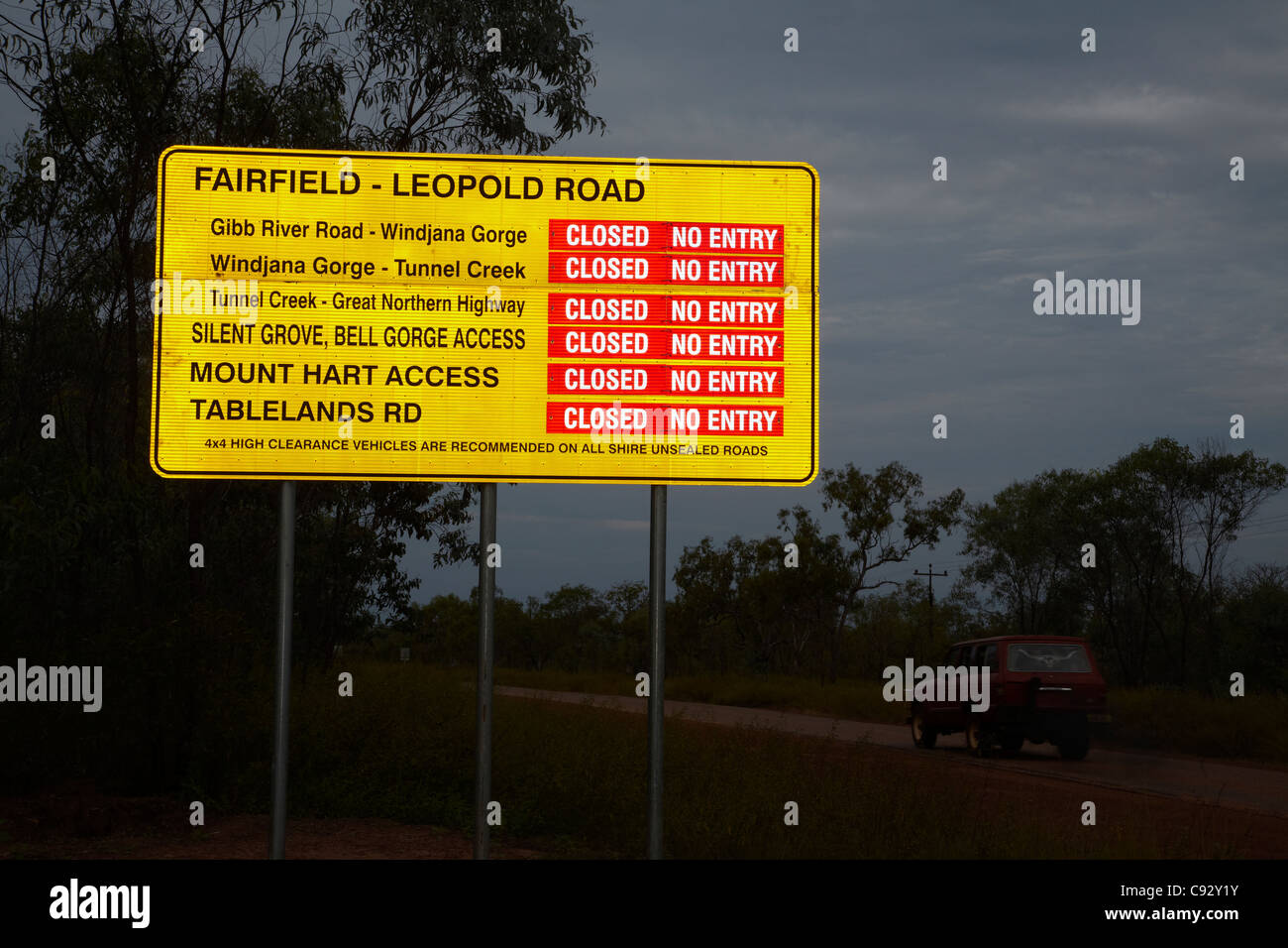 Gibb River Road sign, Derby, Kimberley Region, Western Australia ...