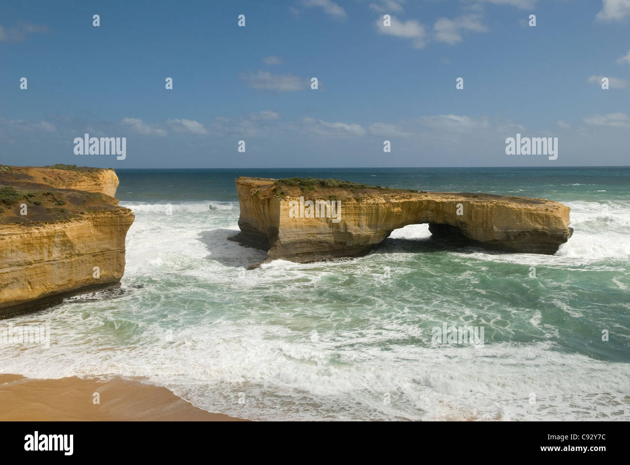 The Twelve Apostles are limestone rock stacks which have been formed by ...