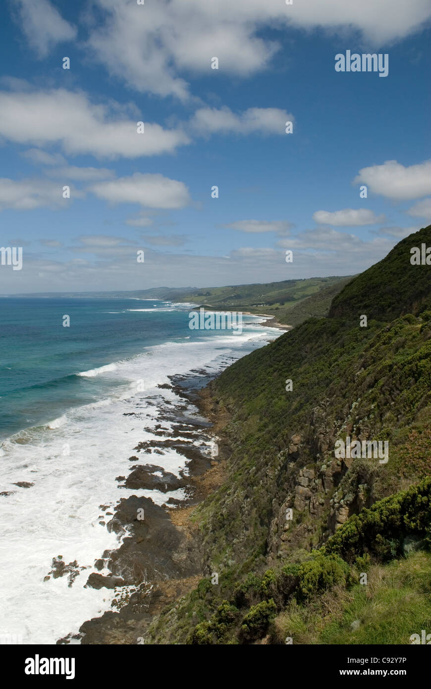 The Cape Patton cliffs are some of the highest on the Victorian coast ...