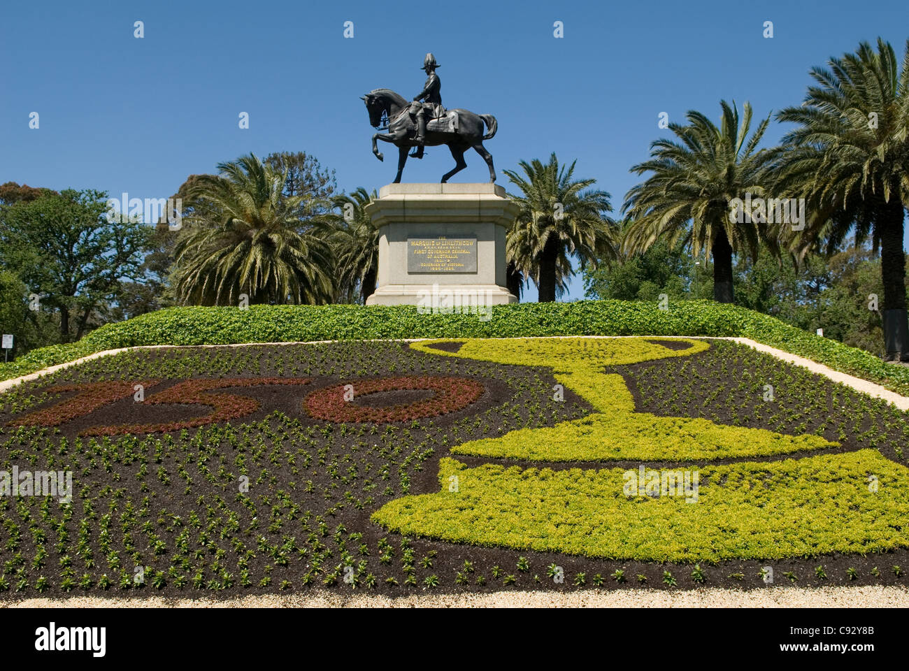 A statue of the Marquis of Linlithgow, First Governor General of ...