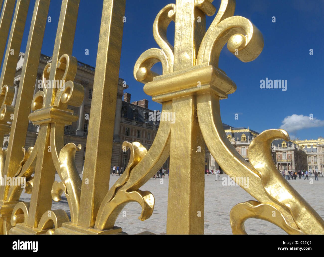 Details of the gilt work at Palace de Versailles, Paris, France Stock ...