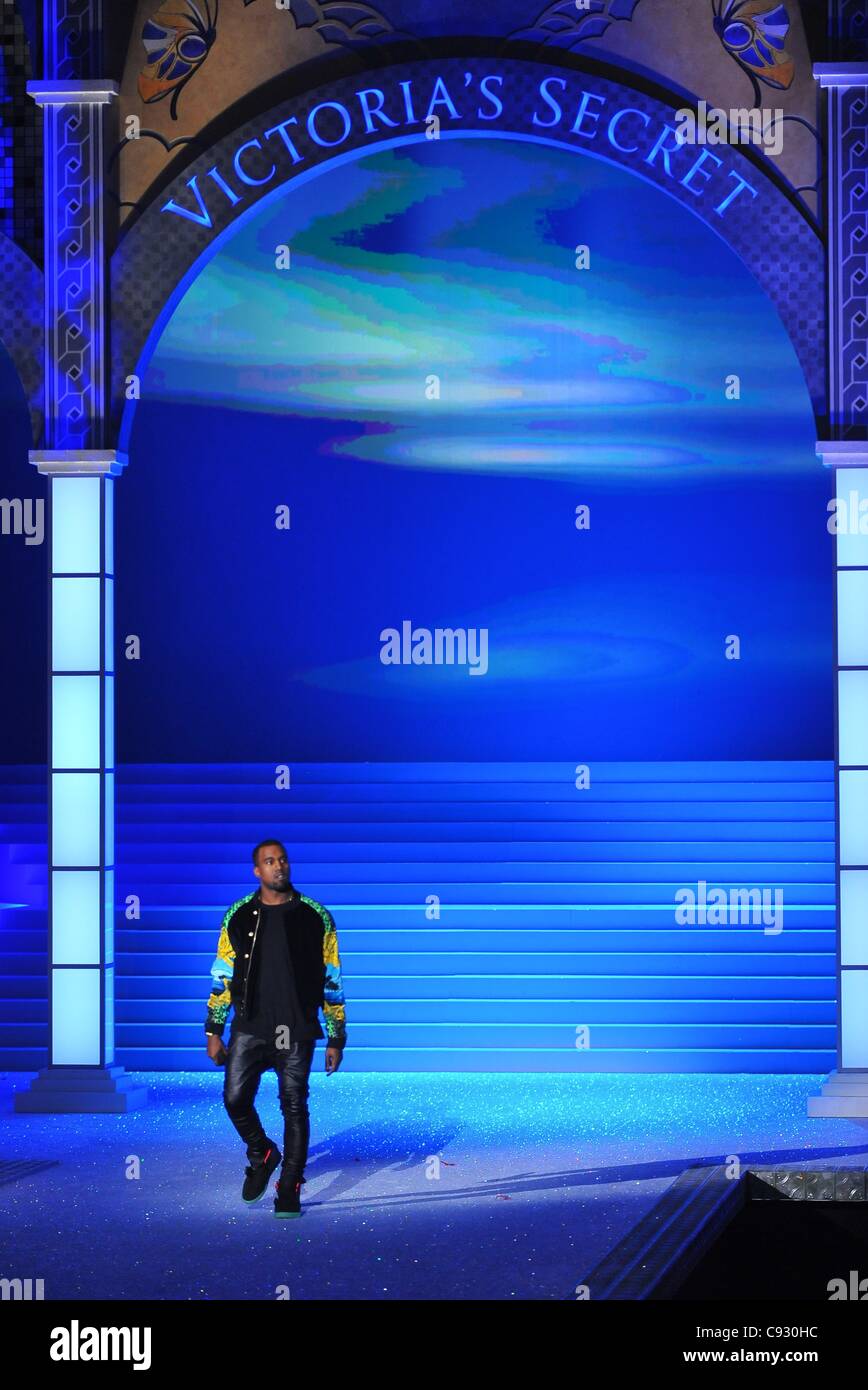 Kanye West on stage for 2011 Victoria's Secret Fashion Show - Runway ...