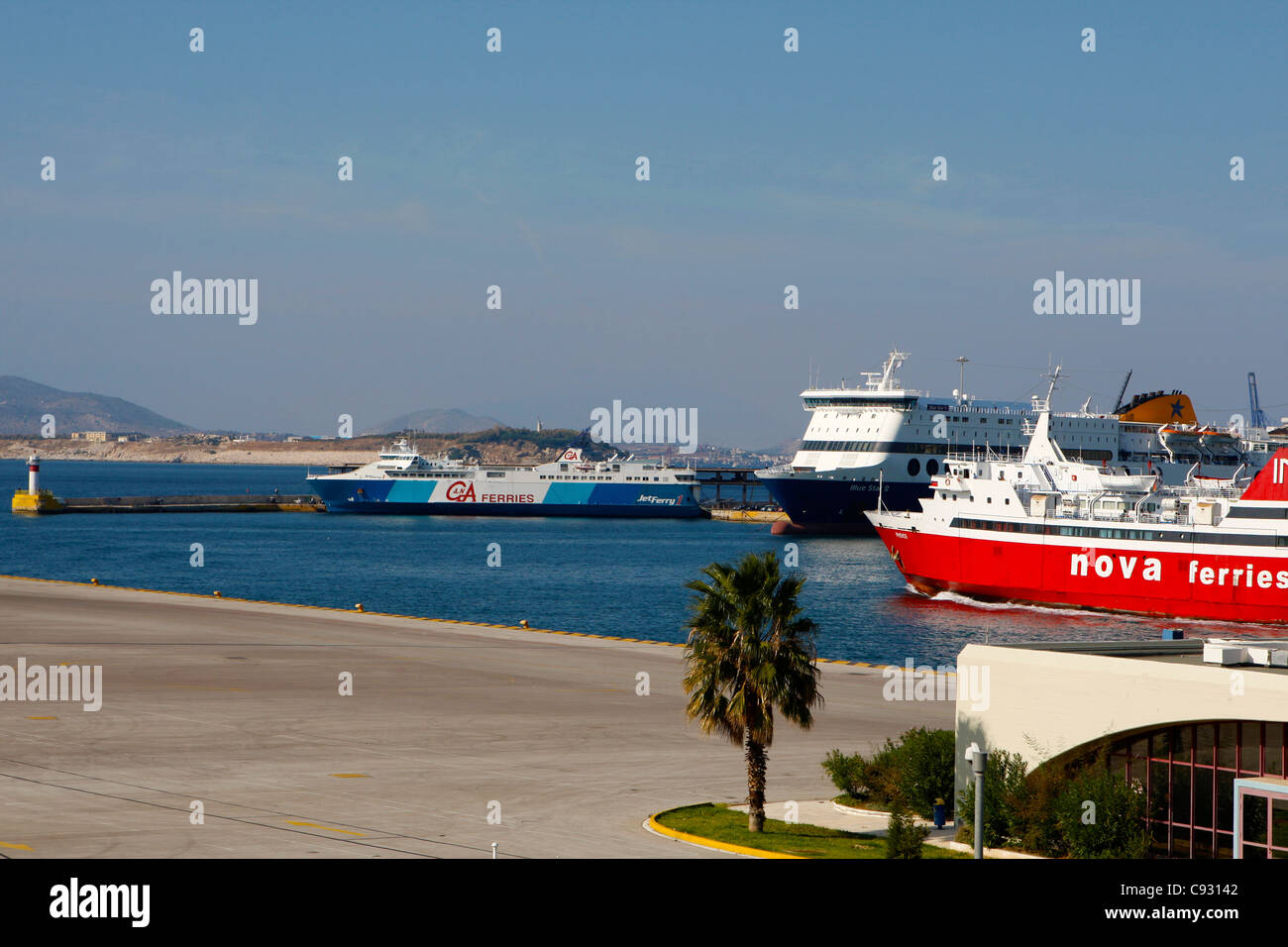 Piraeus port Greece Stock Photo - Alamy