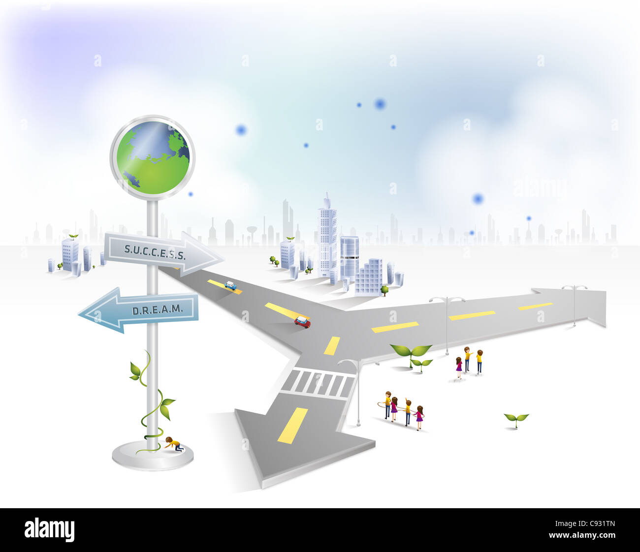 Horizontal crossing Cut Out Stock Images & Pictures - Alamy