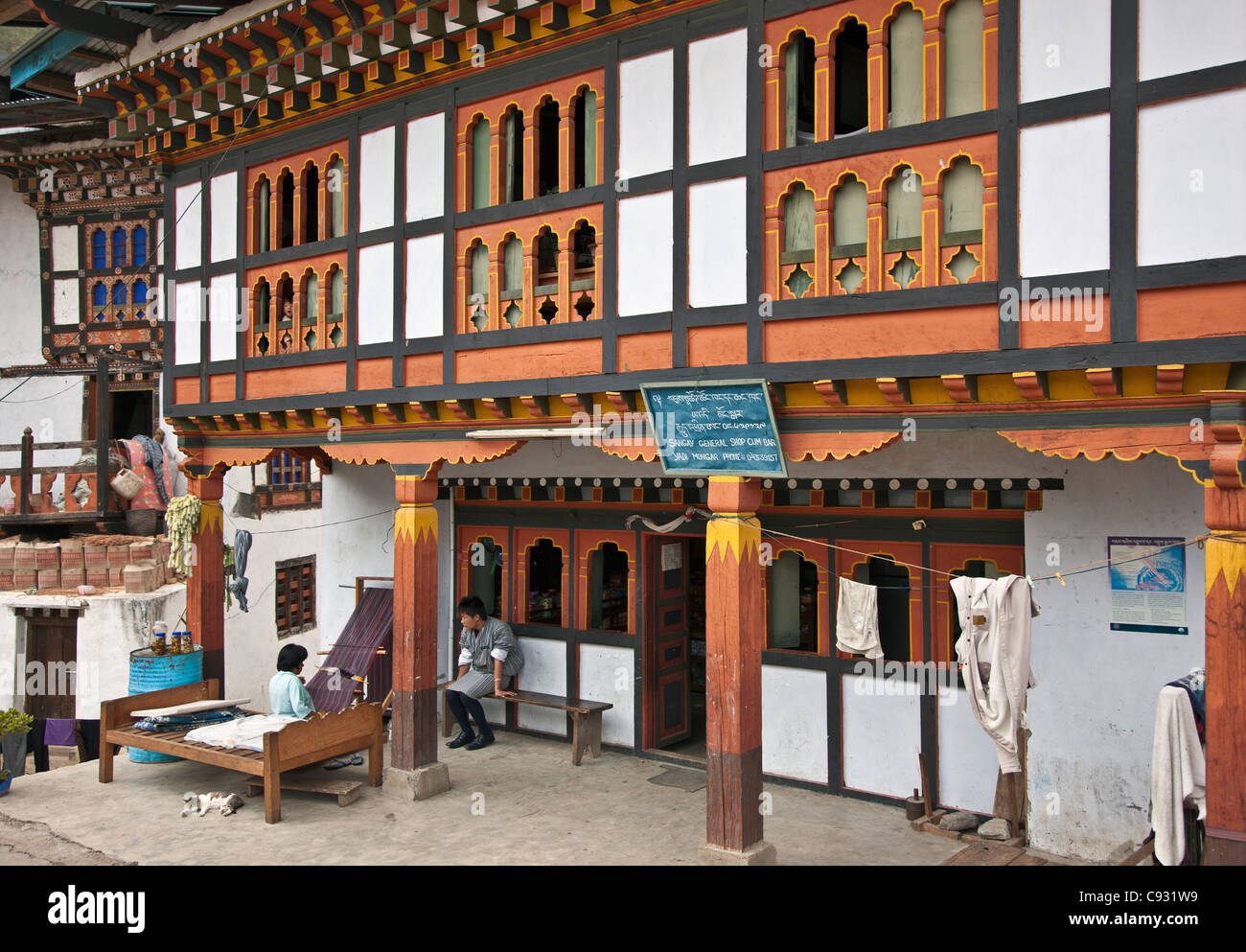 The Sangay general shop cum bar at Yadi Mongar is built in the ...