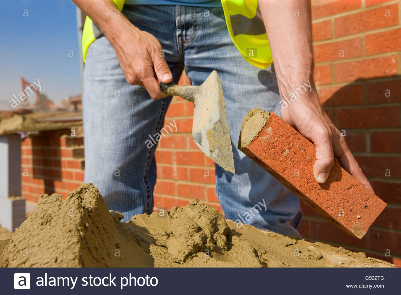 Bricklaying Mortar Stock Photos & Bricklaying Mortar Stock Images - Alamy