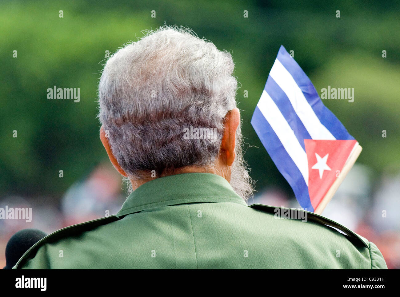 Fidel castro speech flag hi-res stock photography and images - Alamy