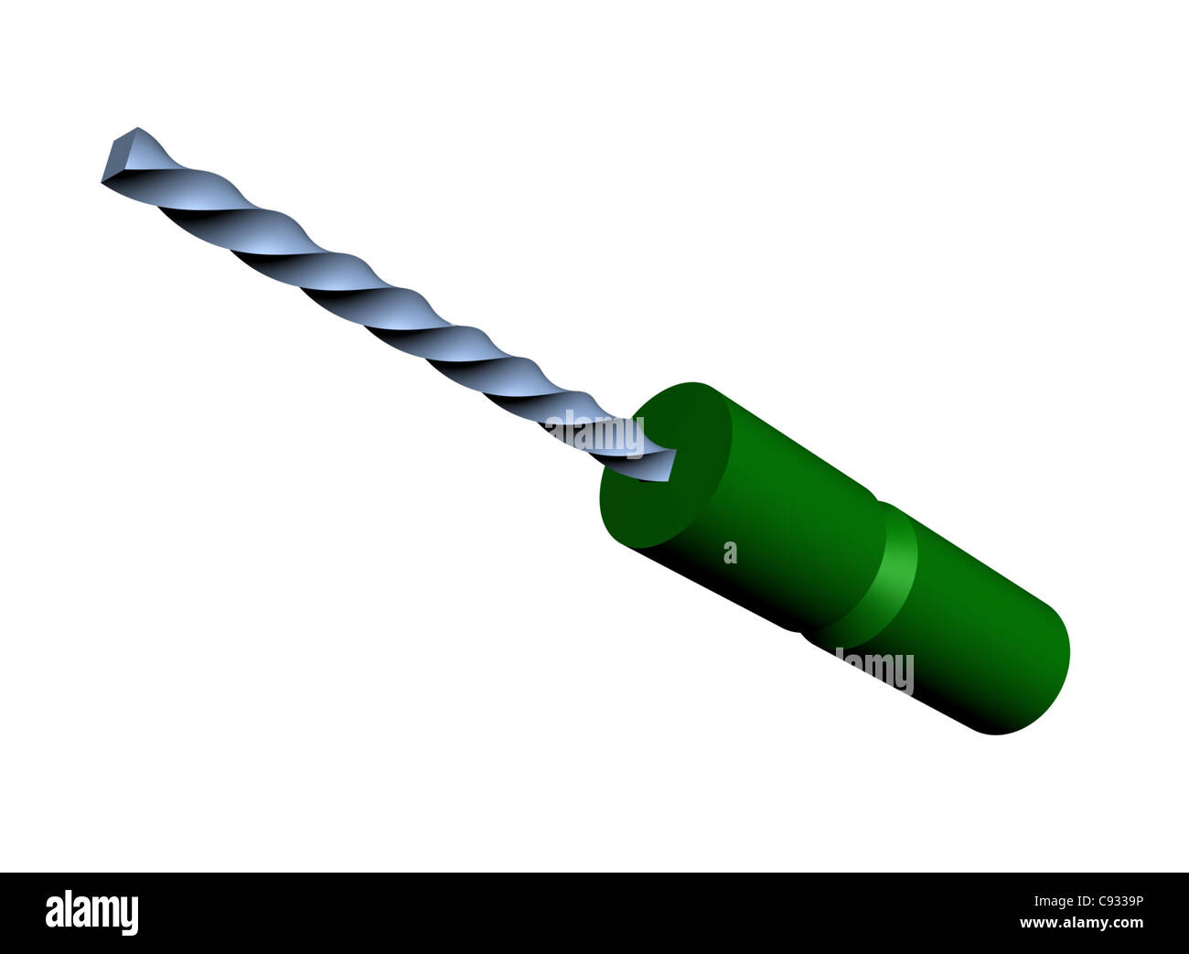 Drill against white background. Side view. One Stock Photo - Alamy