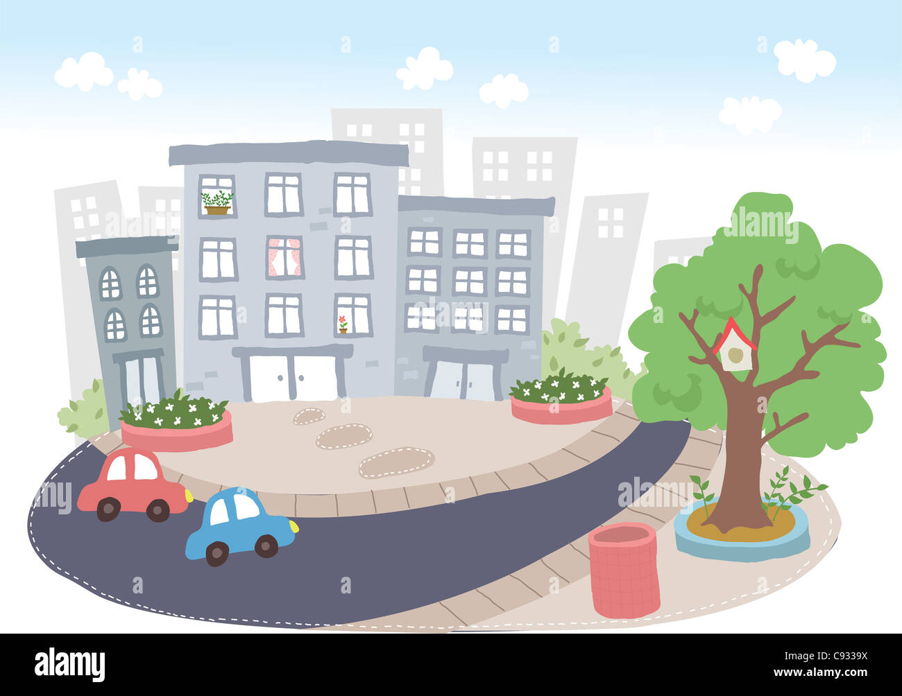 Cars on the move on street Stock Photo - Alamy