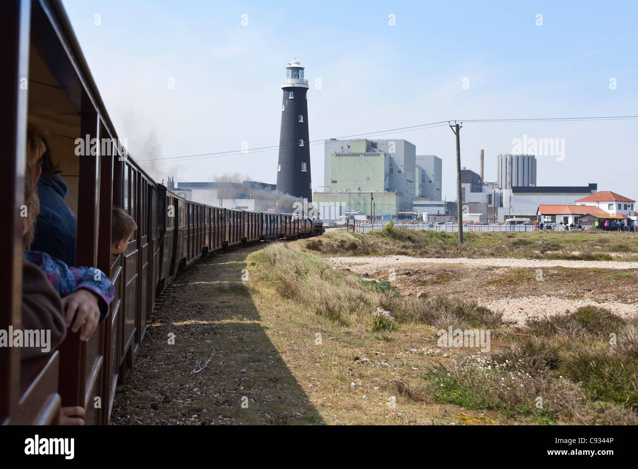 England, Kent, Dungeness. 'Hercules', a mountain-type steam locomotive ...
