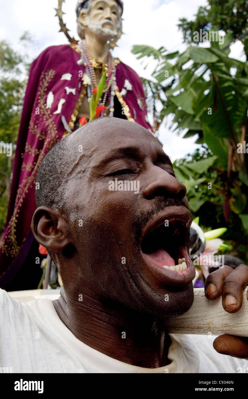 Afro-cuban religion (Saint Lazarus ceremony) Havana, Cuba Stock Photo ...