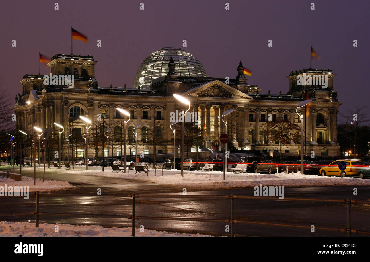 The German Parliament in the old Reichstag Building. Berlin, Germany ...