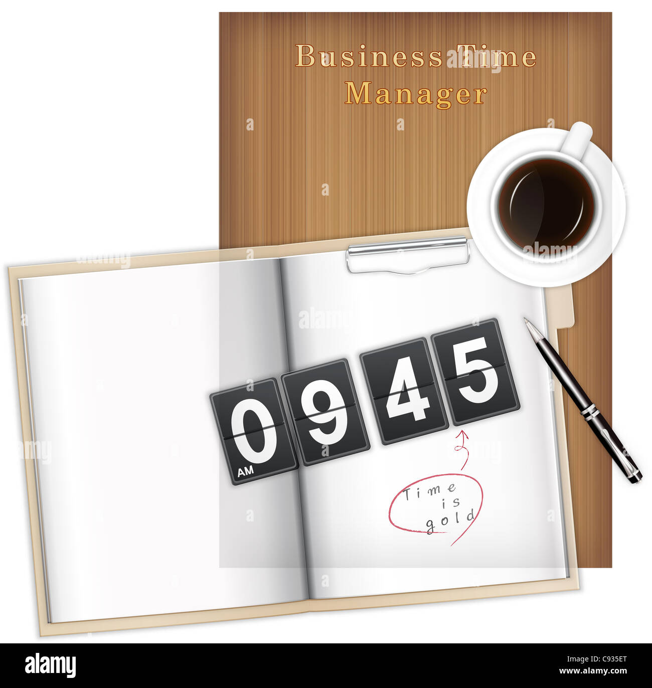 Digital clock 9 45 hi-res stock photography and images - Alamy