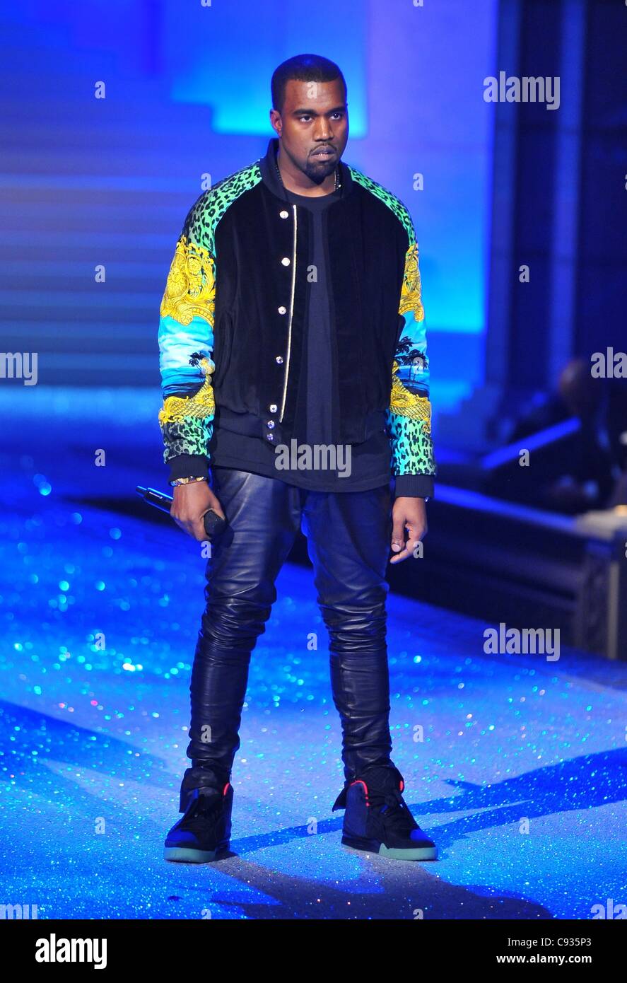 Kanye West on stage for 2011 Victoria's Secret Fashion Show - Runway Pt ...