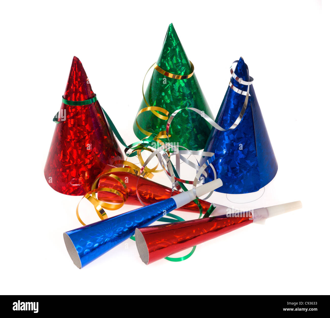 party items, photo on the white background Stock Photo - Alamy