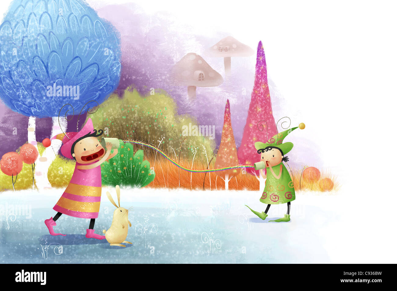 Children Playing Tin Cans High Resolution Stock Photography and Images ...