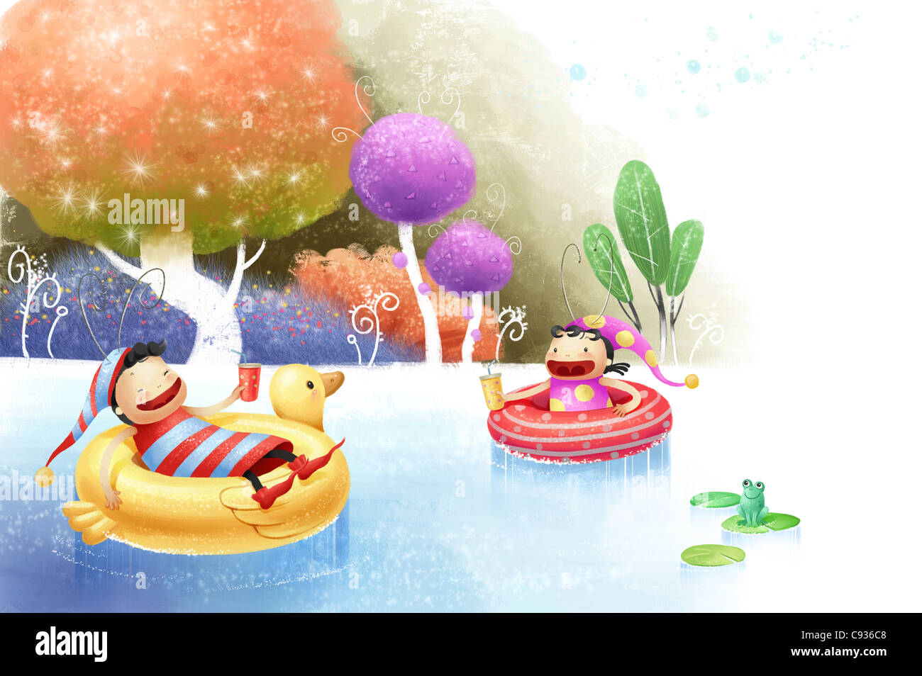 Frog lying down hi-res stock photography and images - Alamy