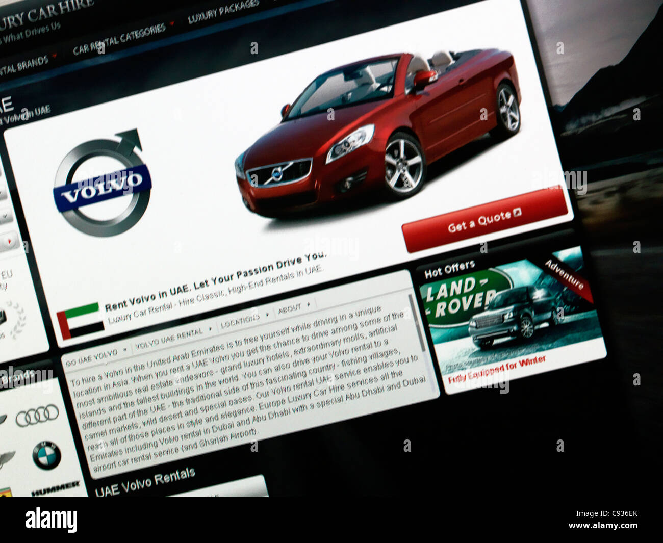 Car advertising volvo hi-res stock photography and images - Alamy