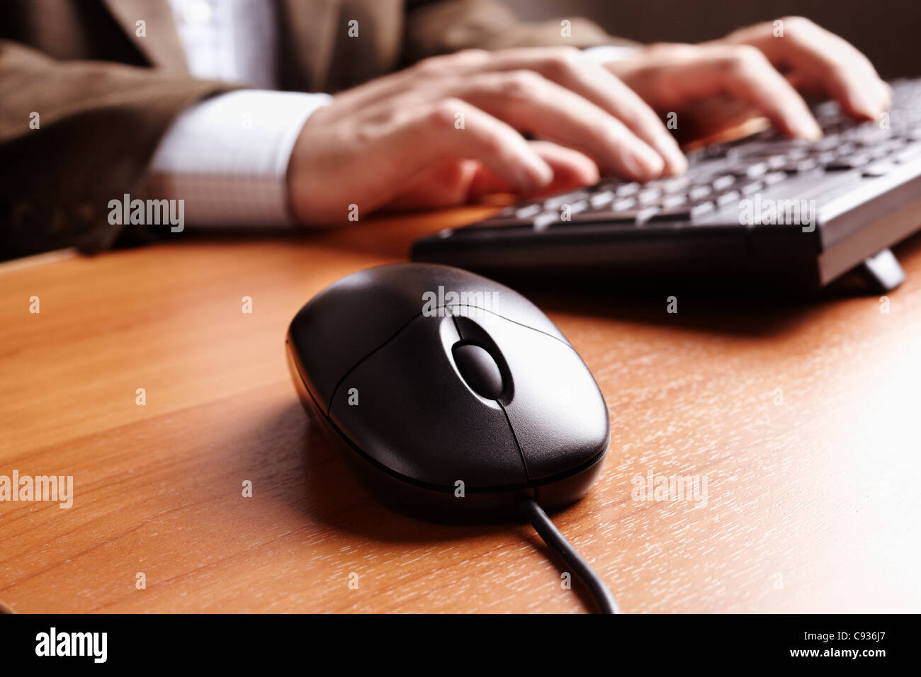 work on computer Stock Photo - Alamy