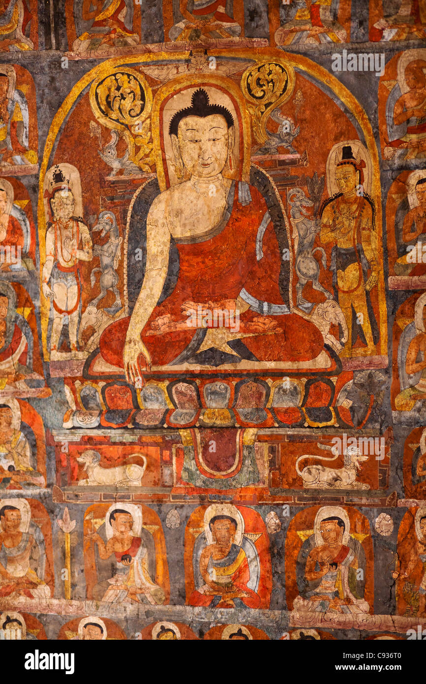 India, Ladakh, Alchi. Alchi Tsatsapuri is a little temple complex ...