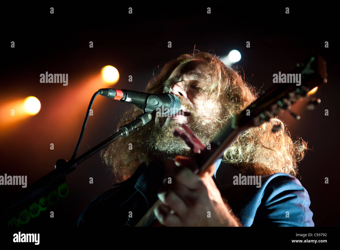 Jim James of My Morning Jacket performing live at the HMV Institute in ...