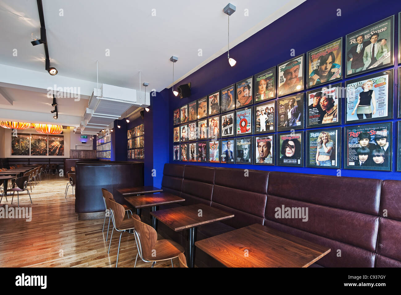 The interior of the Gotham South Restaurant and Cafe, Kilmacud Road ...