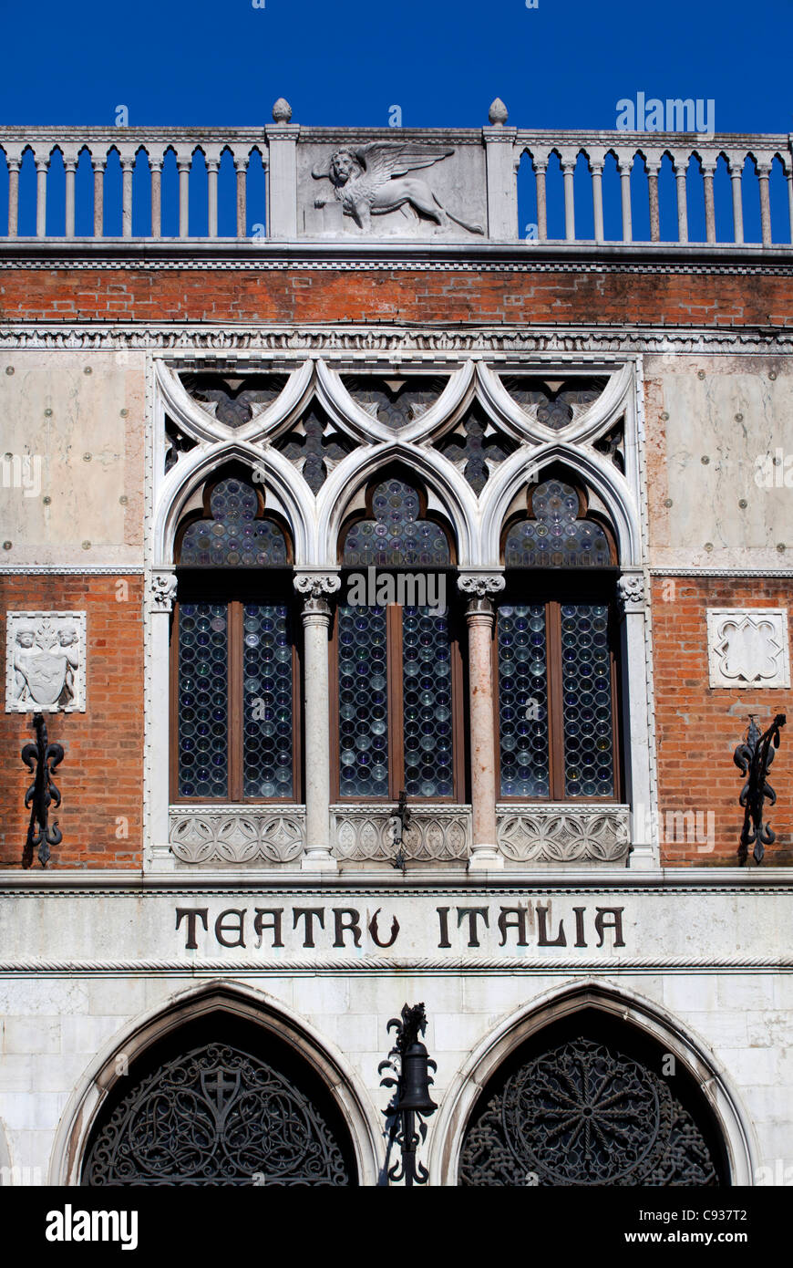 Typical venetian style window hi-res stock photography and images - Alamy