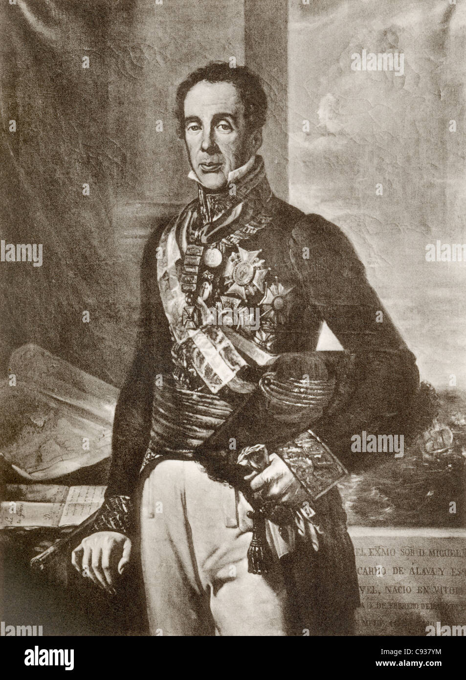 Don Miguel Ricardo de Álava y Esquivel, 1770 – 1843. Spanish General ...