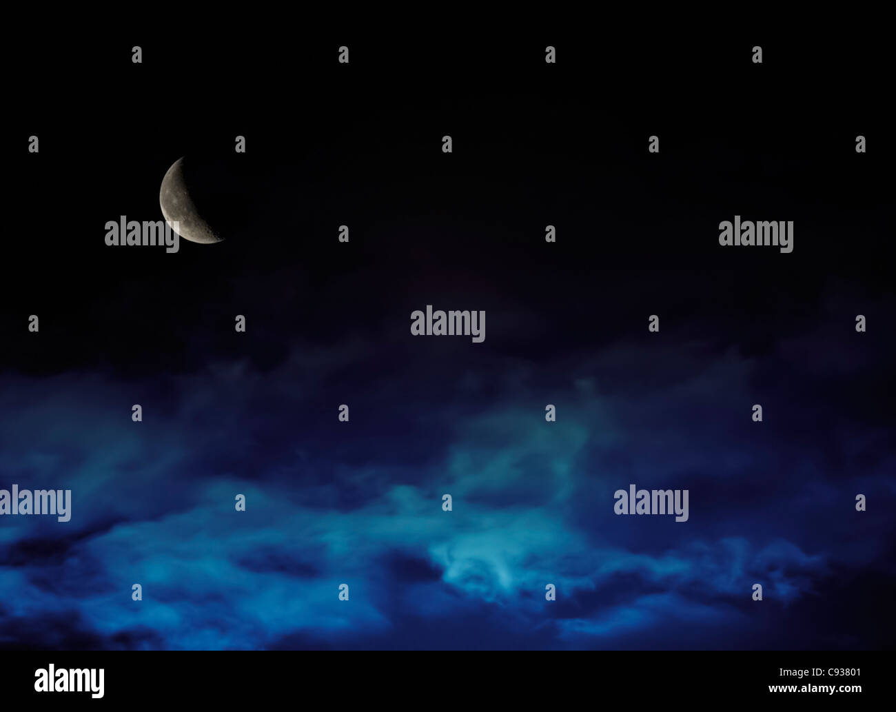 Moonlight night sky hi-res stock photography and images - Alamy