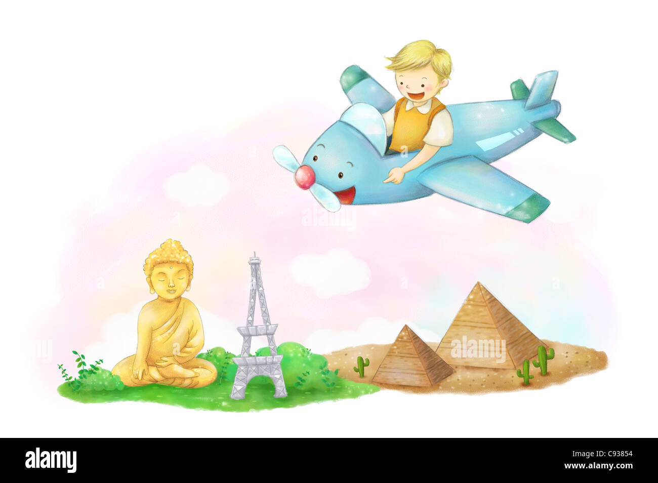 Airplane statue Cut Out Stock Images & Pictures - Alamy