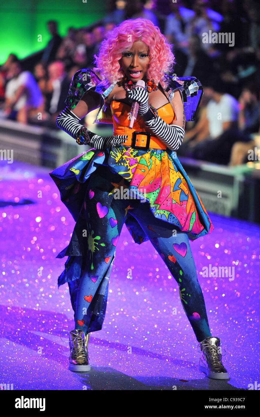 Nicki Minaj on stage for 2011 Victoria's Secret Fashion Show - Runway ...