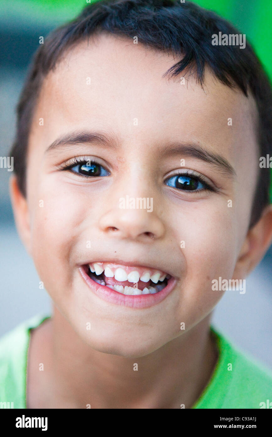 Happy Spanish boy, Madrid Stock Photo - Alamy