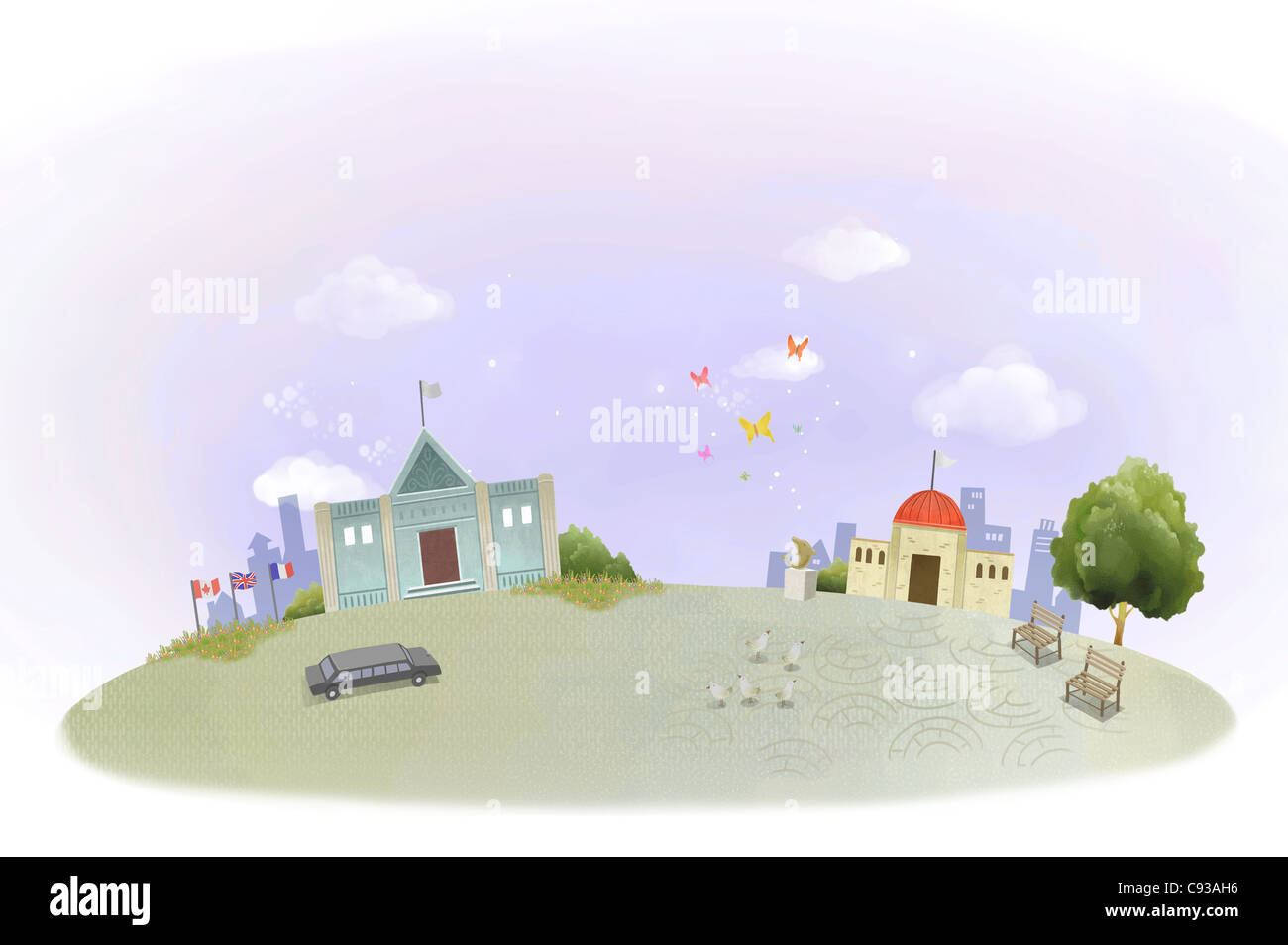 Standing transportation on the move built structure hi-res stock ...