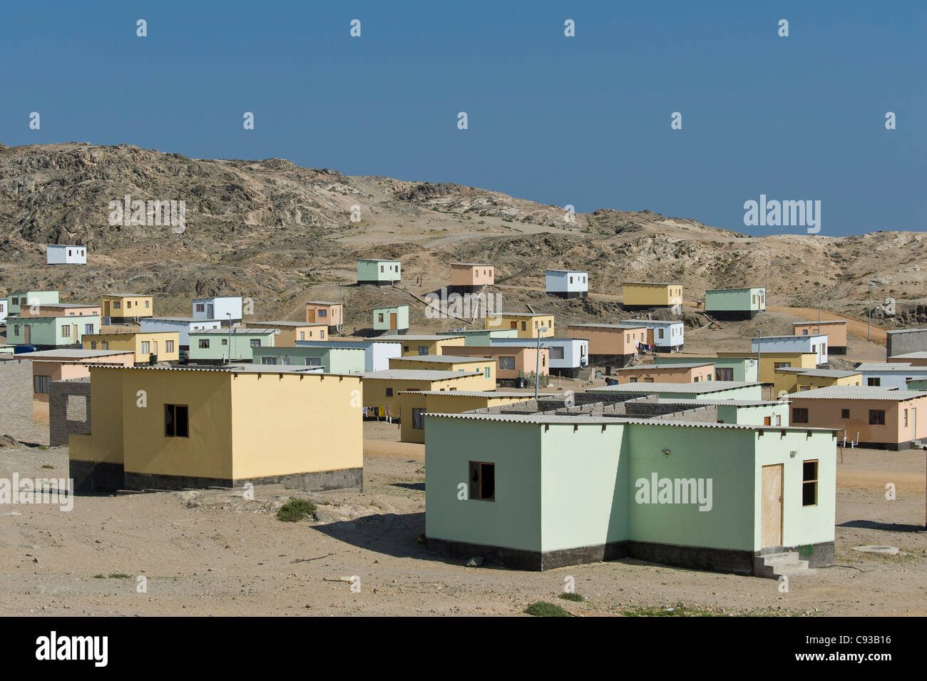New housing area on the outskirts of Luederitz Namibia Stock Photo - Alamy