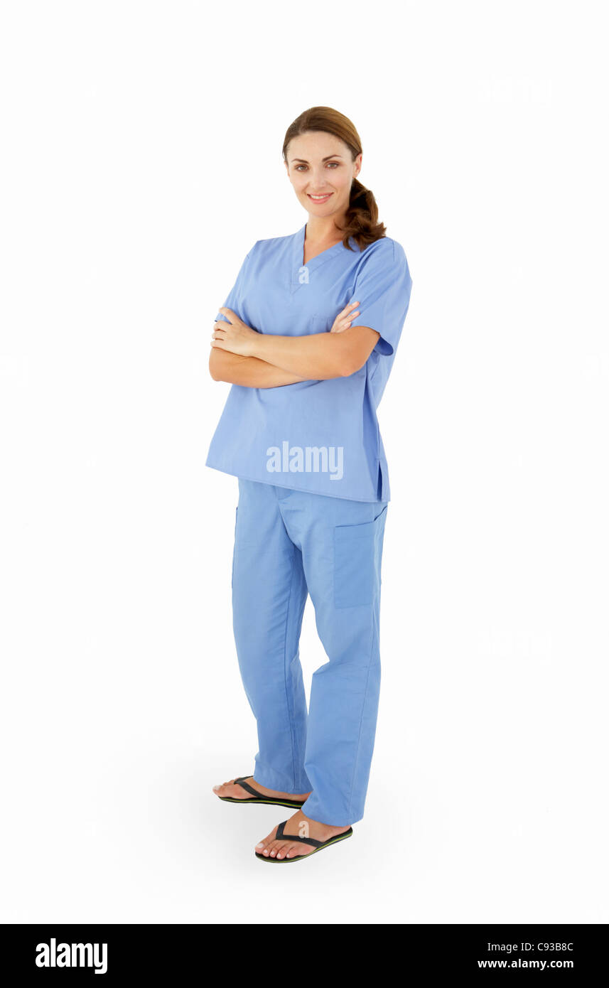 Female hospital worker Stock Photo - Alamy