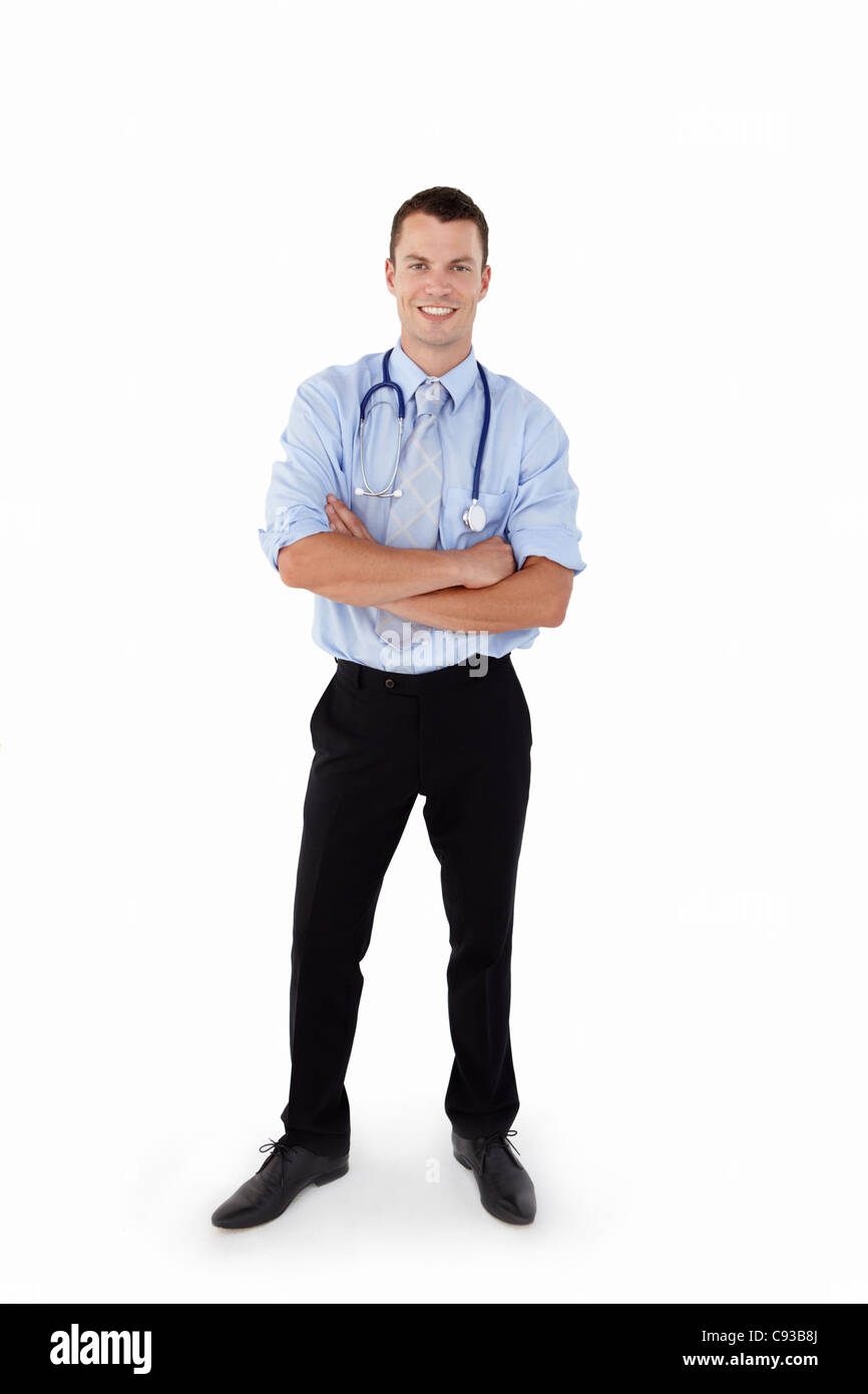 Young person arms folded Cut Out Stock Images & Pictures - Alamy