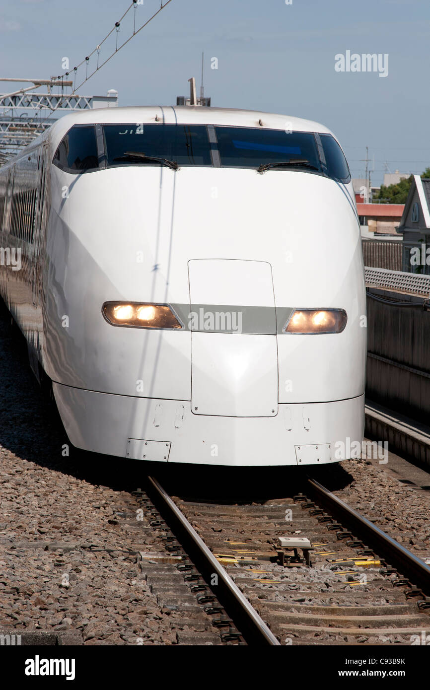 A 300 class shinkansen (bullet train) at Shin-Yokohama station ...