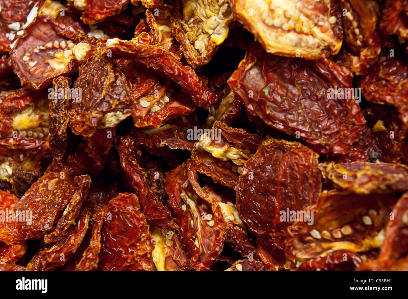Sun dried tomatoes Stock Photo - Alamy
