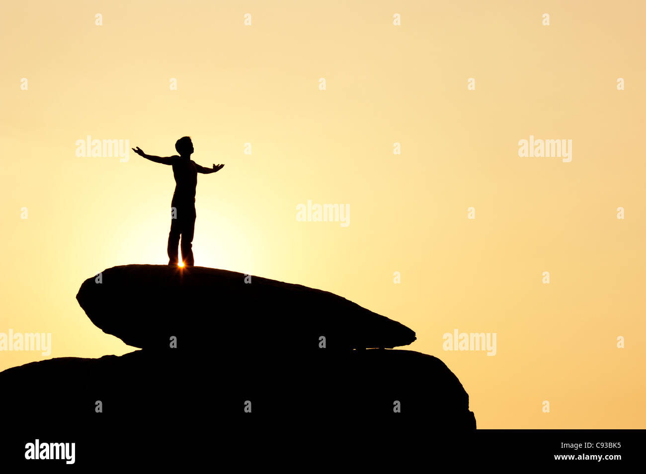 Silhouette man standing figure hi-res stock photography and images - Alamy