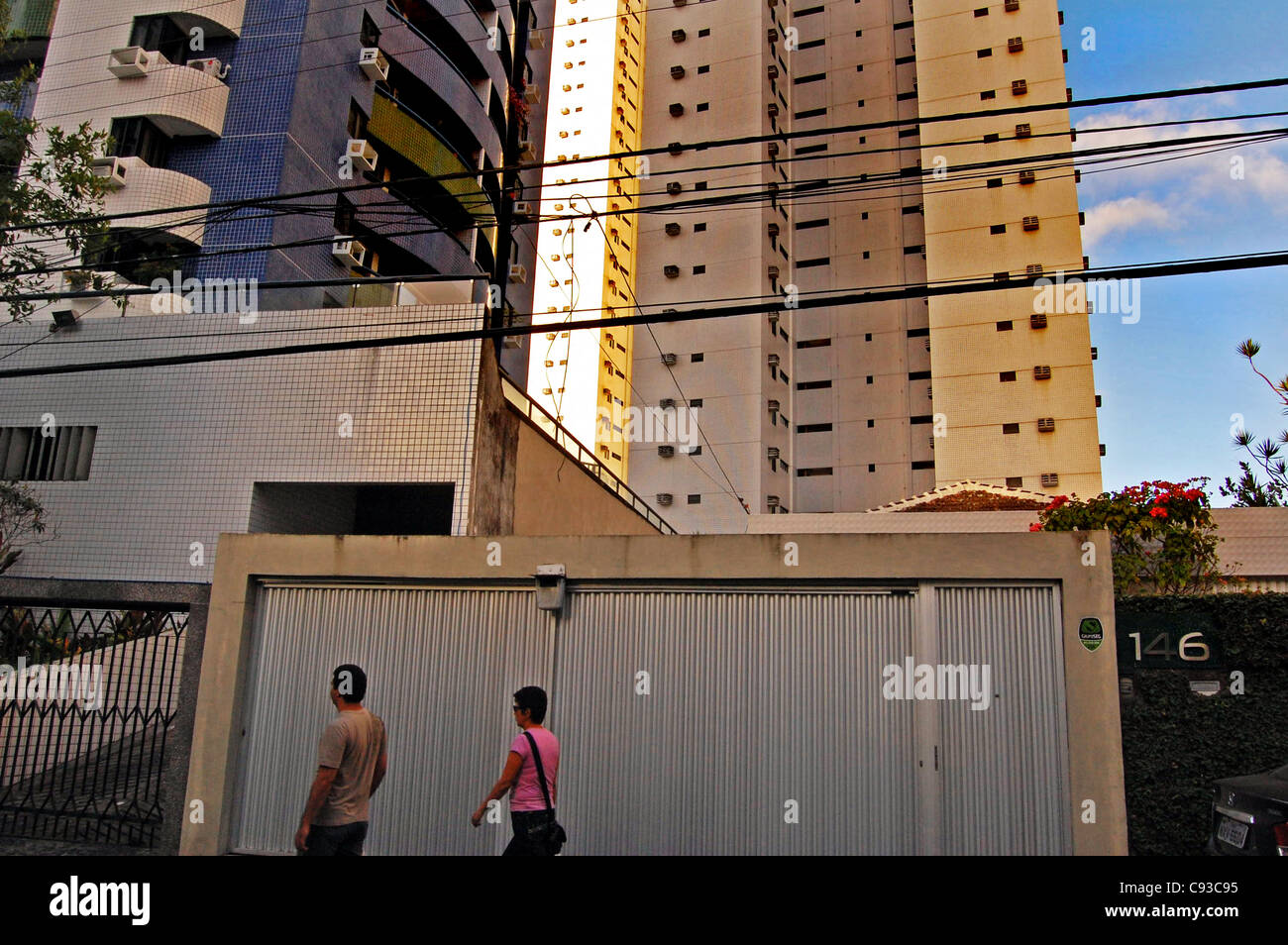 Highrise residential area called Casa Forte in Recife the State of ...