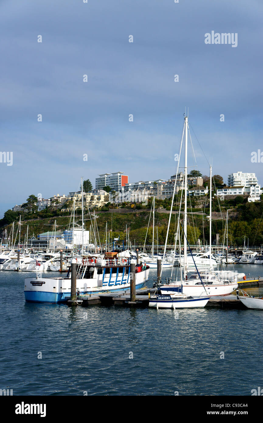 Torquay Outer Harbour in the English Riviera, Devon, England Stock ...