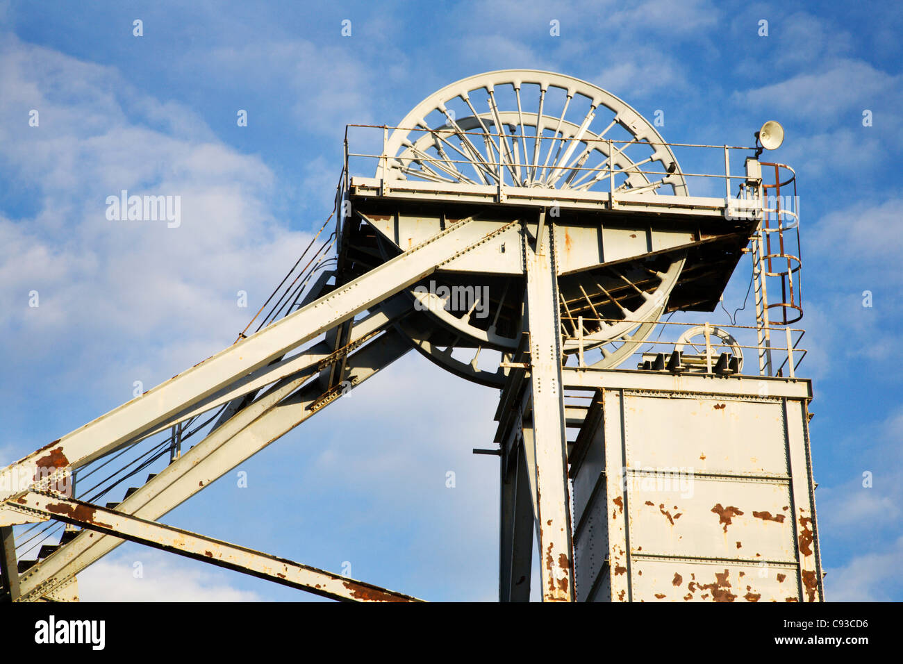 Old Pit Head Winding Gear at Woodhorn Mining Museum Northumberland ...