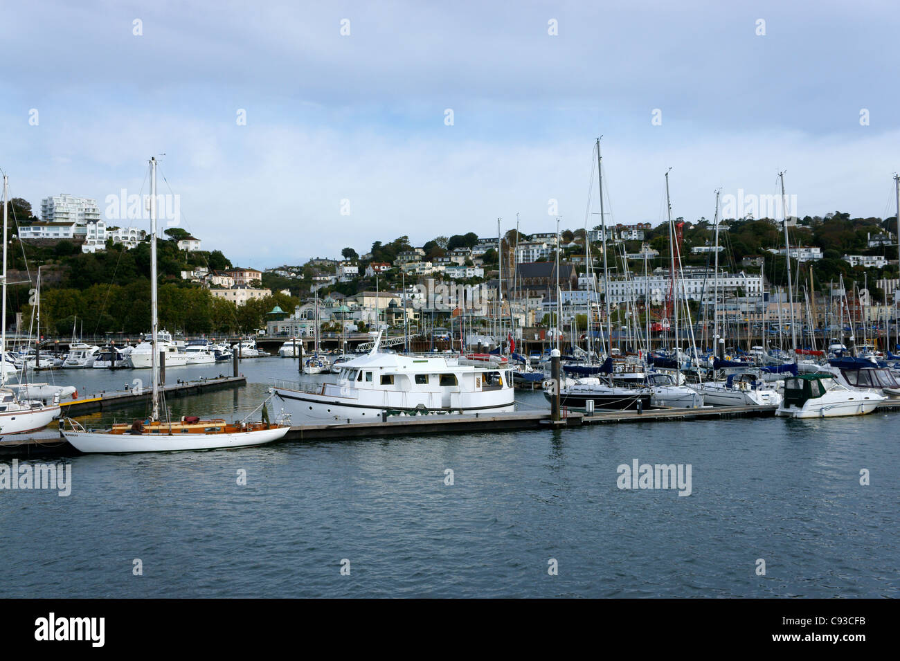 Torquay Outer Harbour in the English Riviera, Devon, England Stock ...