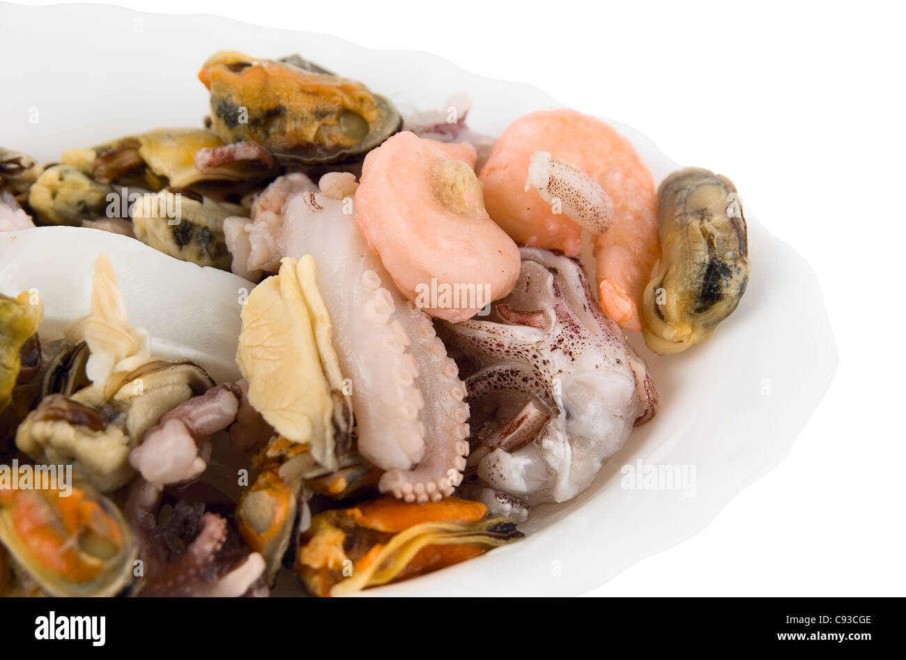 Cocktail squid meat seafood hi-res stock photography and images - Alamy