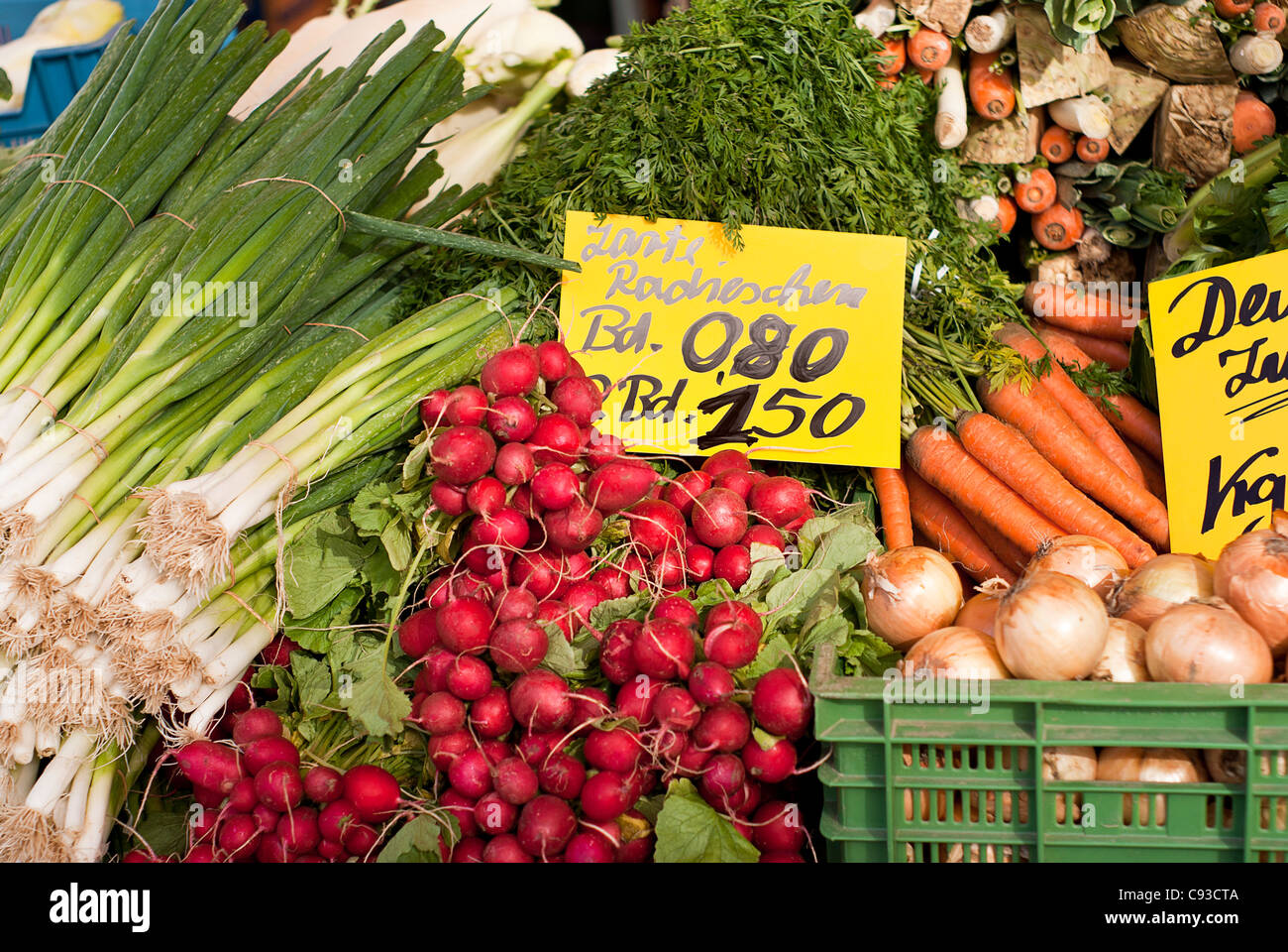 Farmers Market in Germany Stock Photo - Alamy