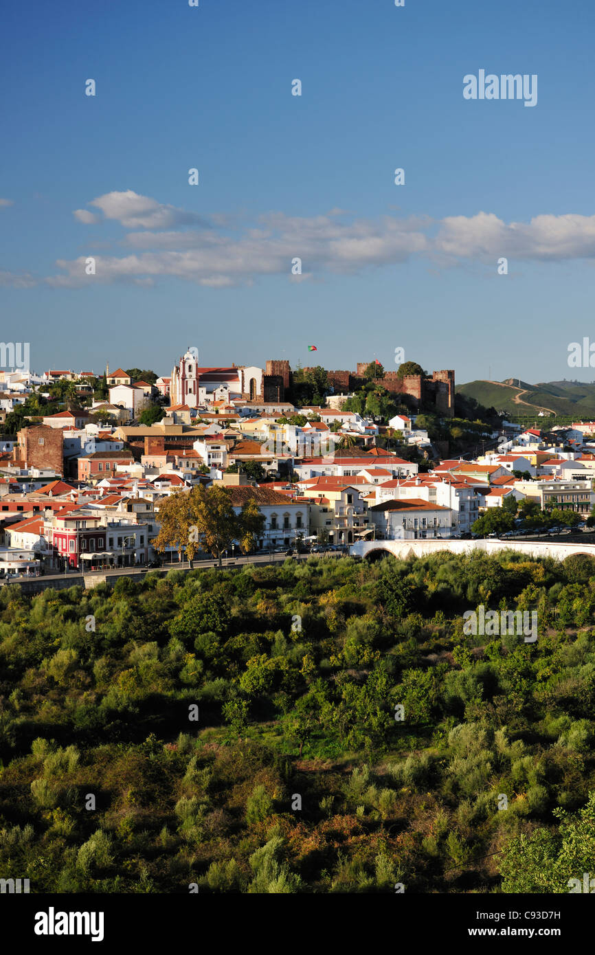 View of the town and castle of Silves, the former capital of the ...
