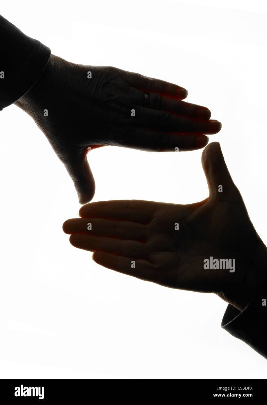 Hands forming a circle or chain Cut Out Stock Images & Pictures - Alamy