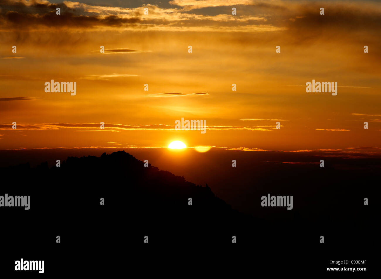 Sunrise in the Swiss Alps Stock Photo - Alamy