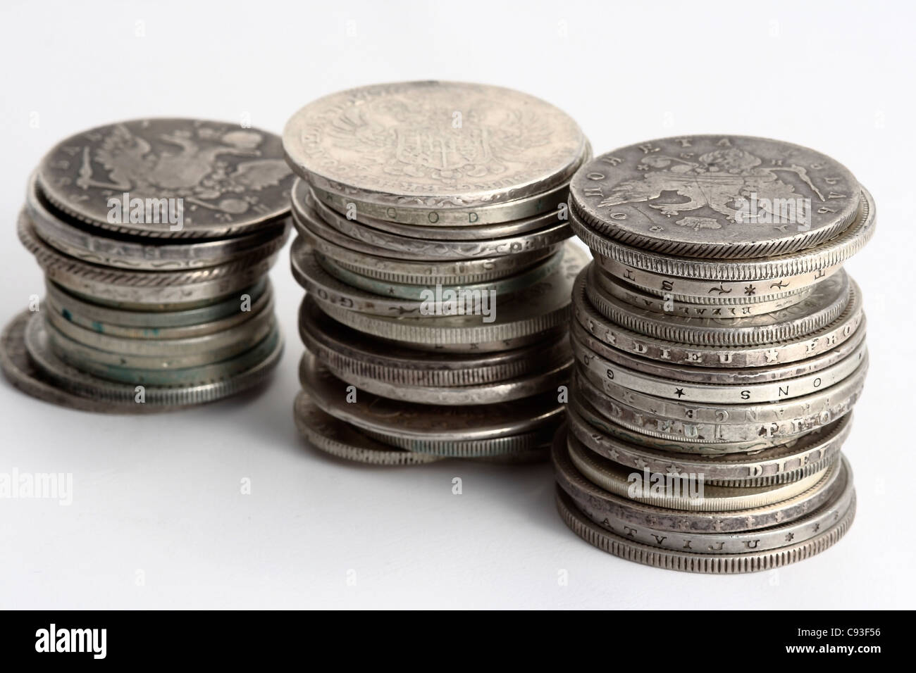 ancient silver coins Stock Photo - Alamy