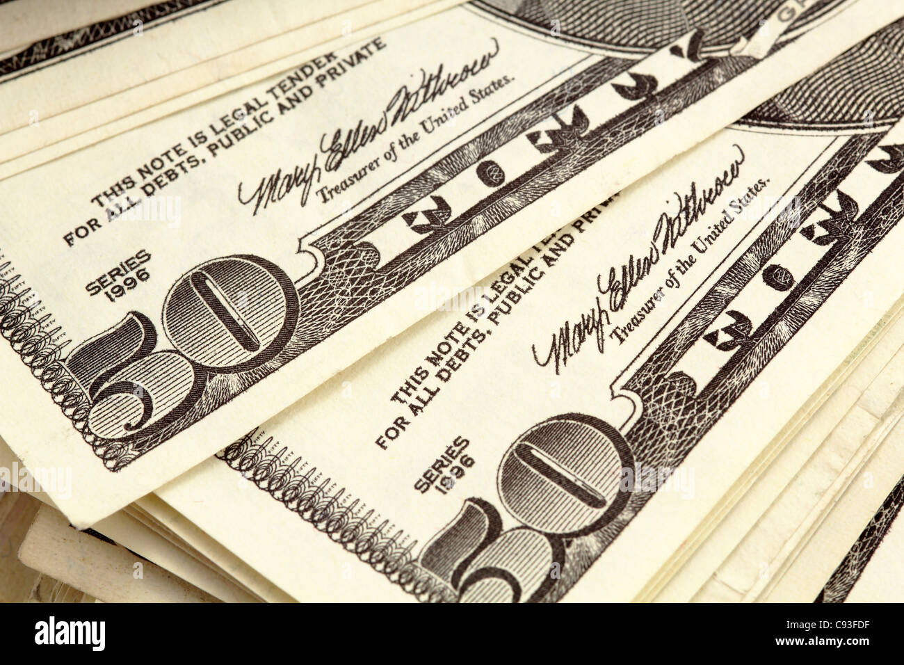 Fifty dollar bills hi-res stock photography and images - Alamy